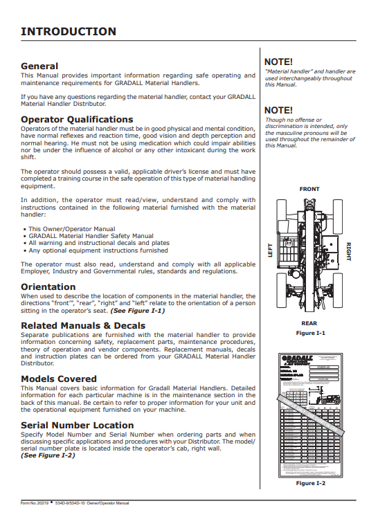 JLG 534D-9, 534D-10 Telehandler Service Repair Manual